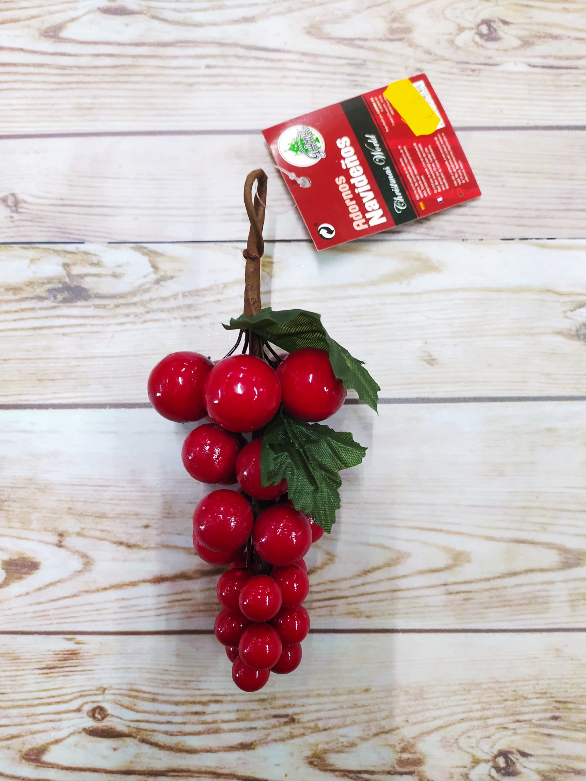 Adorno Navidad. Racimo bolitas roja - Ferreteria Armengol